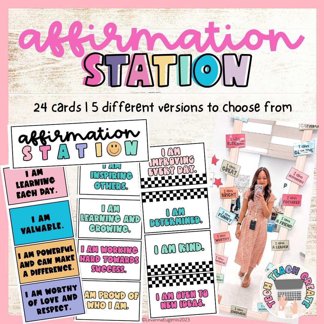 Affirmation Station | Classroom Decor | Positive Affirmations - Etsy