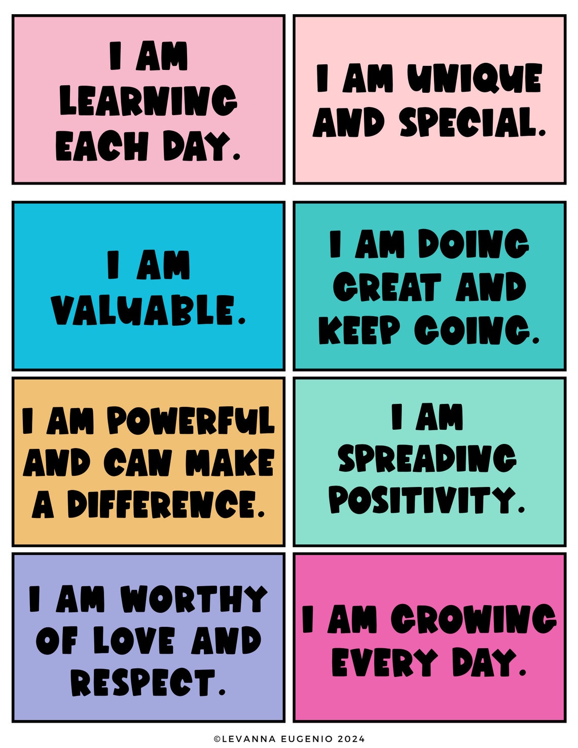Affirmation Station Classroom Decor Positive Affirmations - Etsy