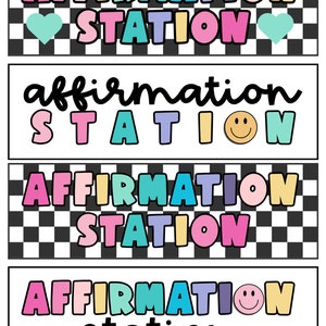 Affirmation Station | Classroom Decor | Positive Affirmations - Etsy