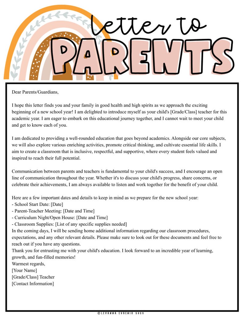 Meet the Teacher | Boho Theme | Editable Google Slides Canva - Etsy