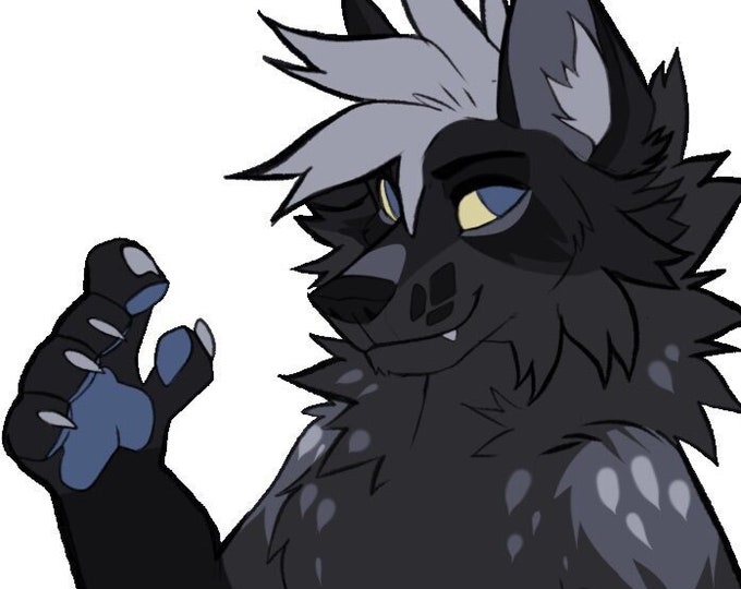 Silver Fox Furry Fursona Design - Etsy