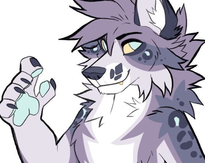 Spotted Lilac Fox Furry Fursona Design - Etsy