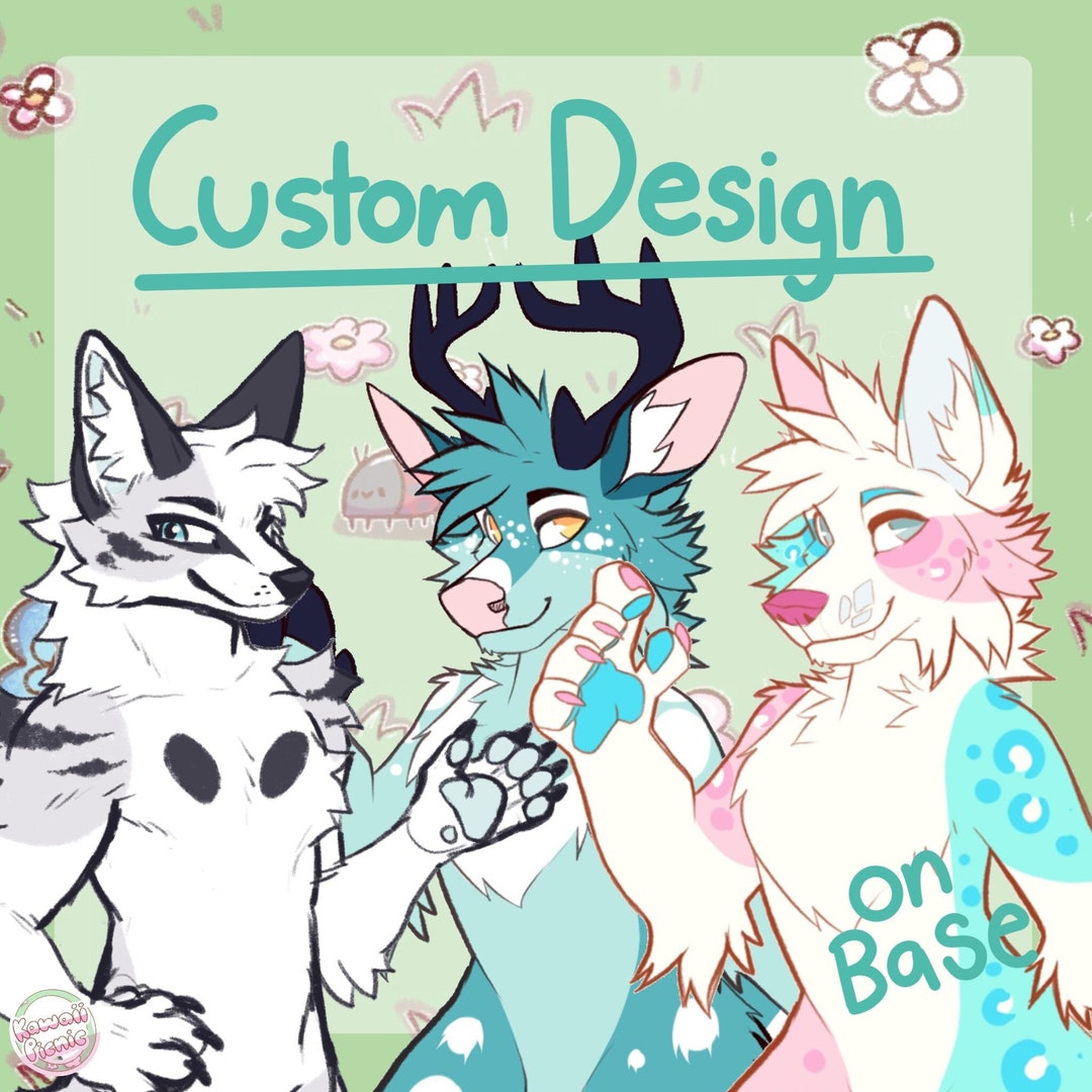 Custom on Base Furry Character Design Commission - Etsy