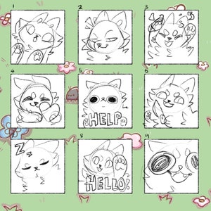 Custom YCH Emote: Your Character Twitch Emote Digital Sticker - Etsy