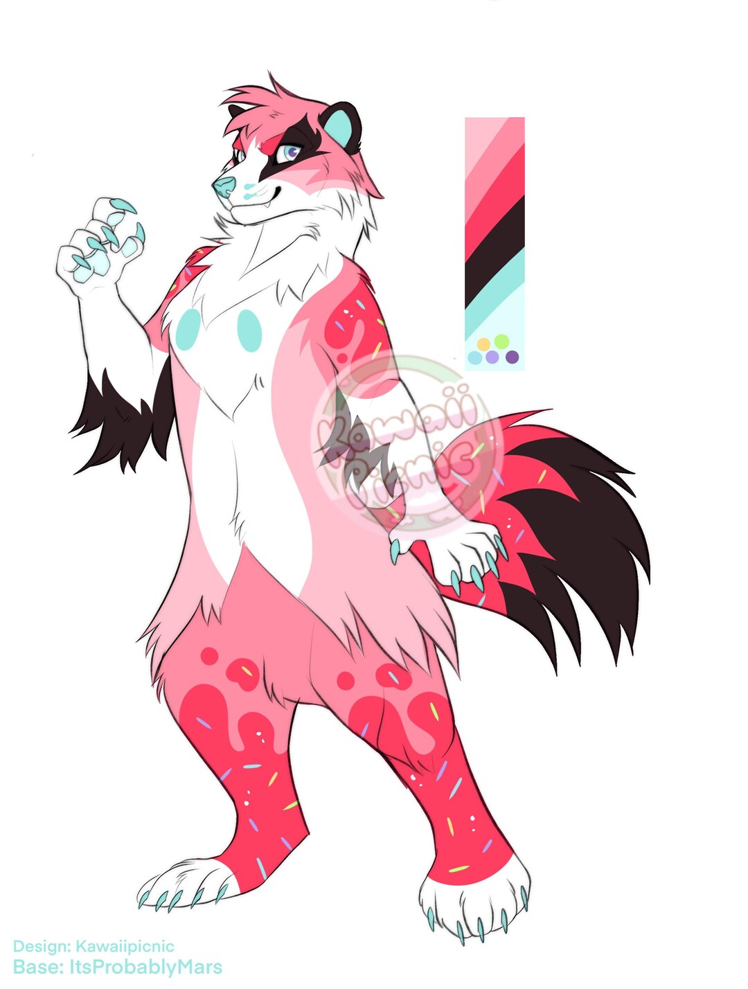Sprinkle Wolverine Fursona Design - Etsy Australia