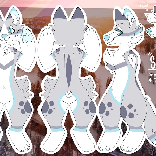 Furry Ref Sheet - Etsy