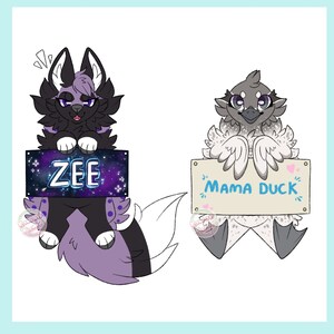 YCH Custom Art: Your Character Furry Sign Badge - Etsy
