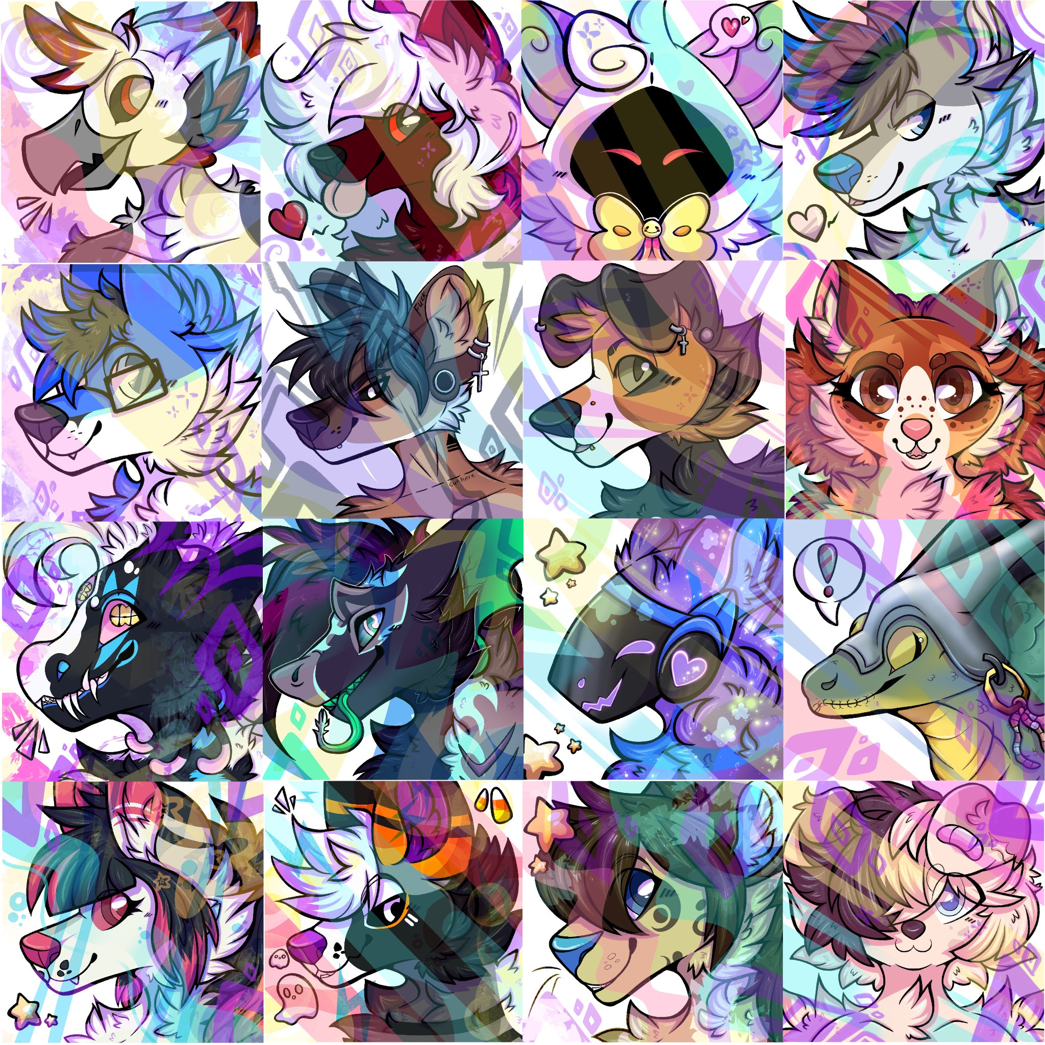 Furry Experimental Icon Commissions - Etsy