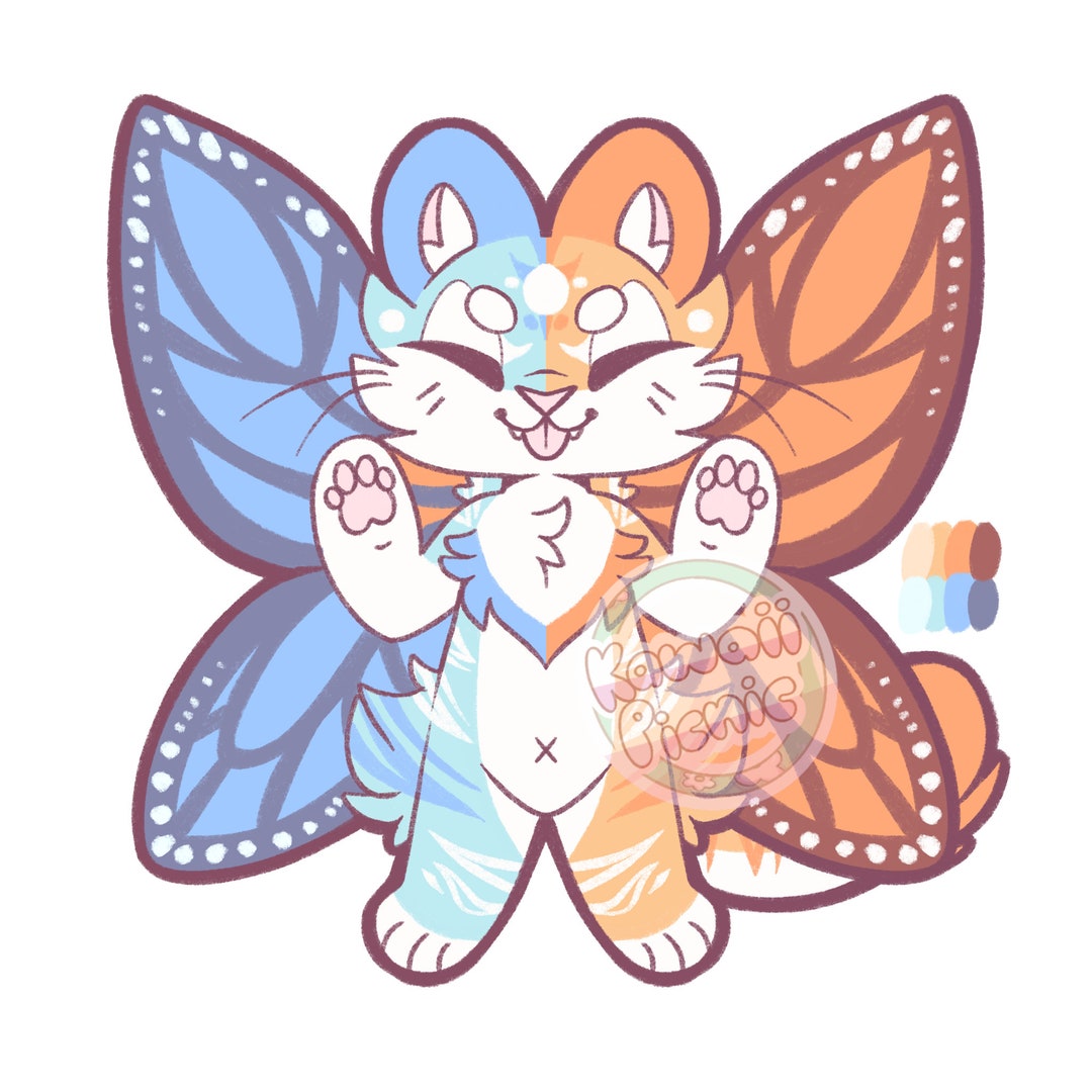 Tiger Butterfly 'tigerfly' Furry Fursona Design - Etsy