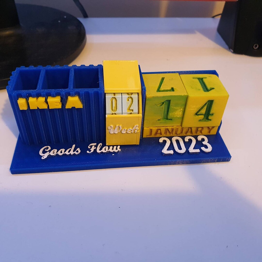 Personalised Pen Holder With Calendar. - Etsy