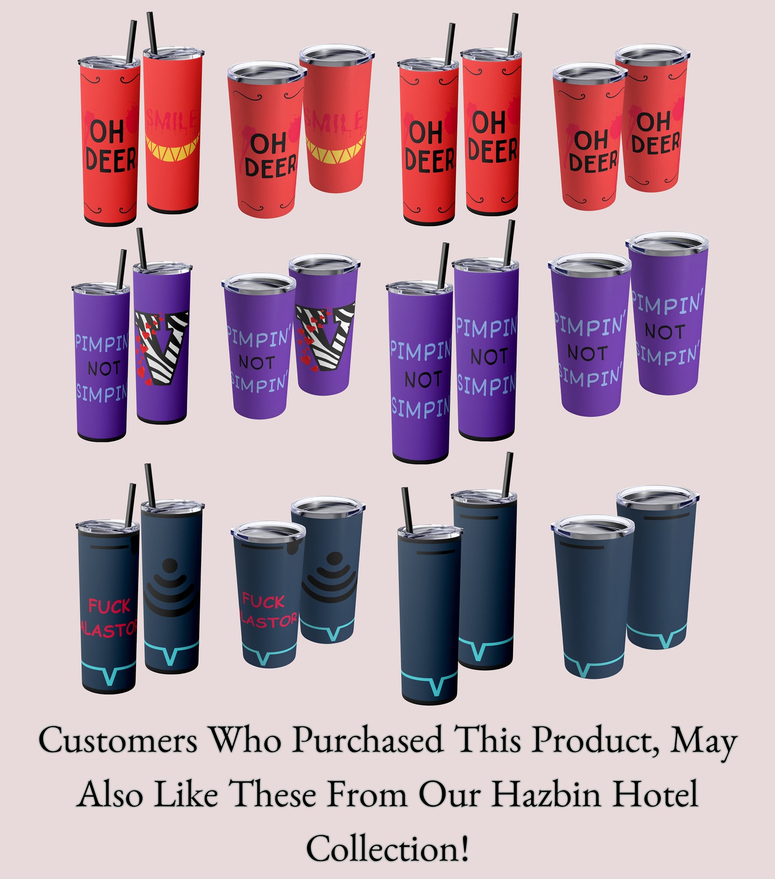 Hazbin Hotel Inspired, Vox Cosplay Replica Coffee Cup Helluva Boss ...