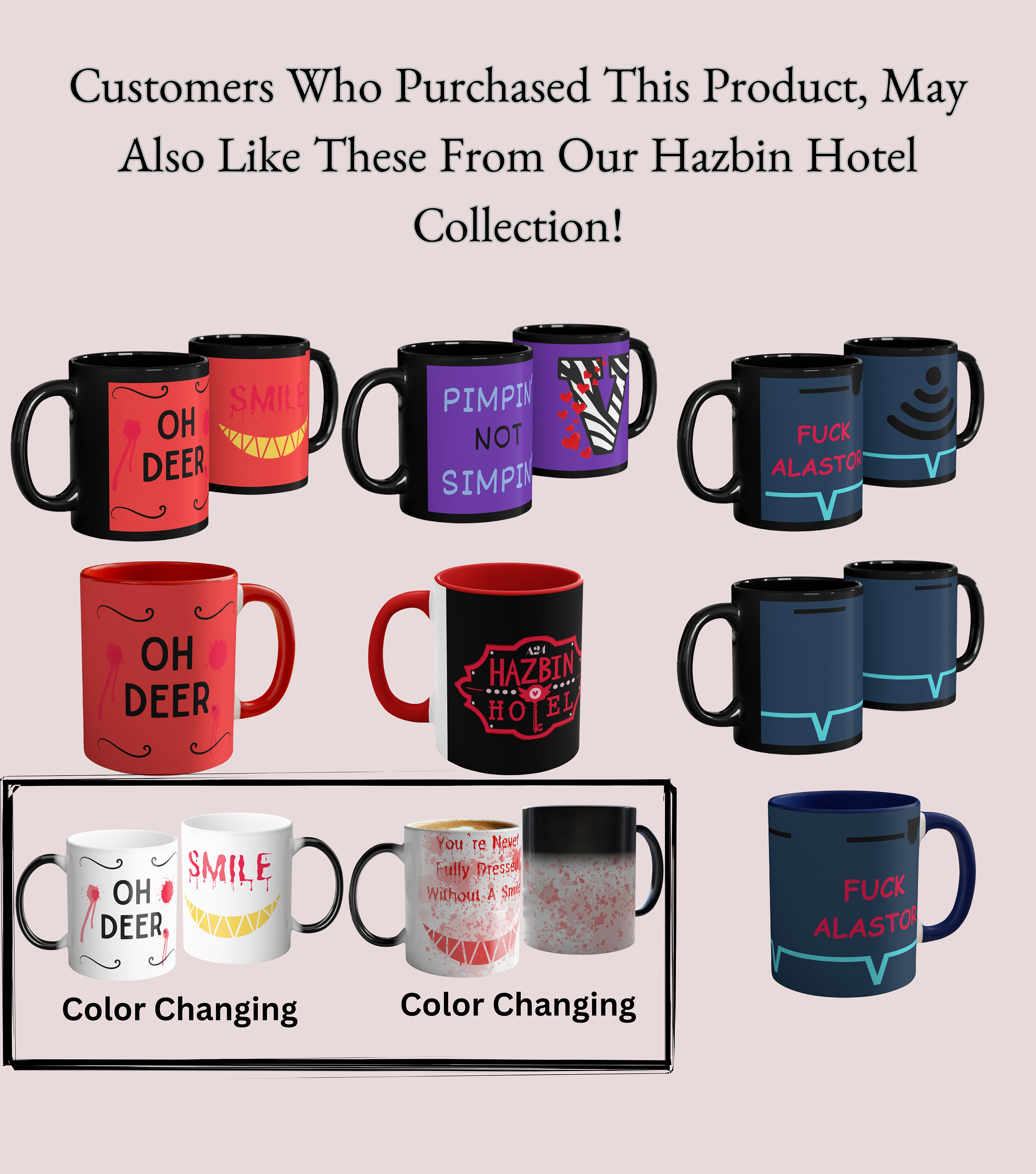 Hazbin Hotel Inspired, Vox, Fk Alastor Mug, Radio Demon, Alastor ...