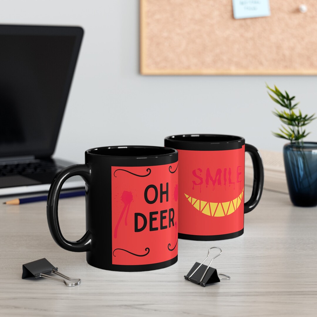 Hazbin Hotel Inspired Alastor Mug 'oh Deer, Radio Demon, 11oz Mug ...