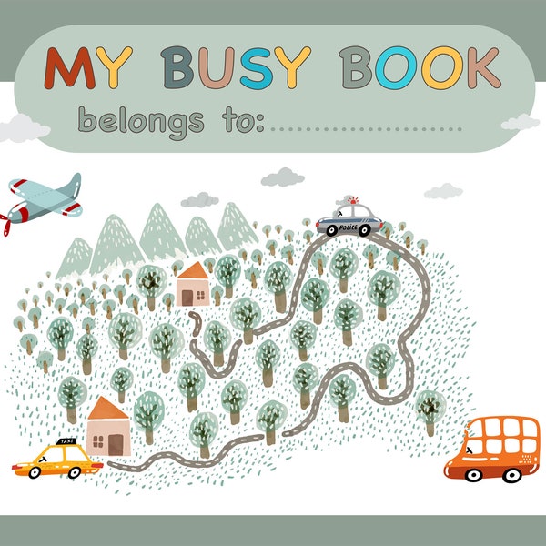 Busy Book Printable - Etsy