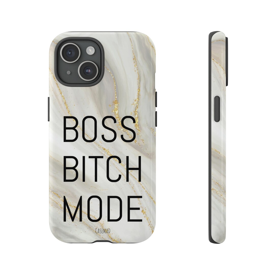 Boss Bitch Mode Tough Case, Quote Phone Case, iPhone 15 Phone Case ...
