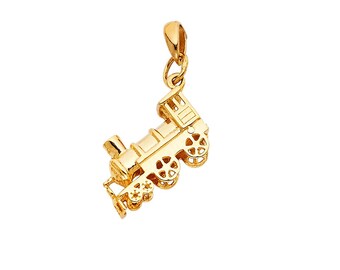 Gold Train Necklace - Etsy