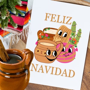 Feliz Navidad Greeting Cards (1, 10, 30, and 50pcs), Christmas Tamal ...