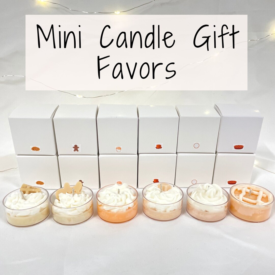 Small Candle Favors 18 Tealight Set, Dessert Candle, Wedding Favors ...