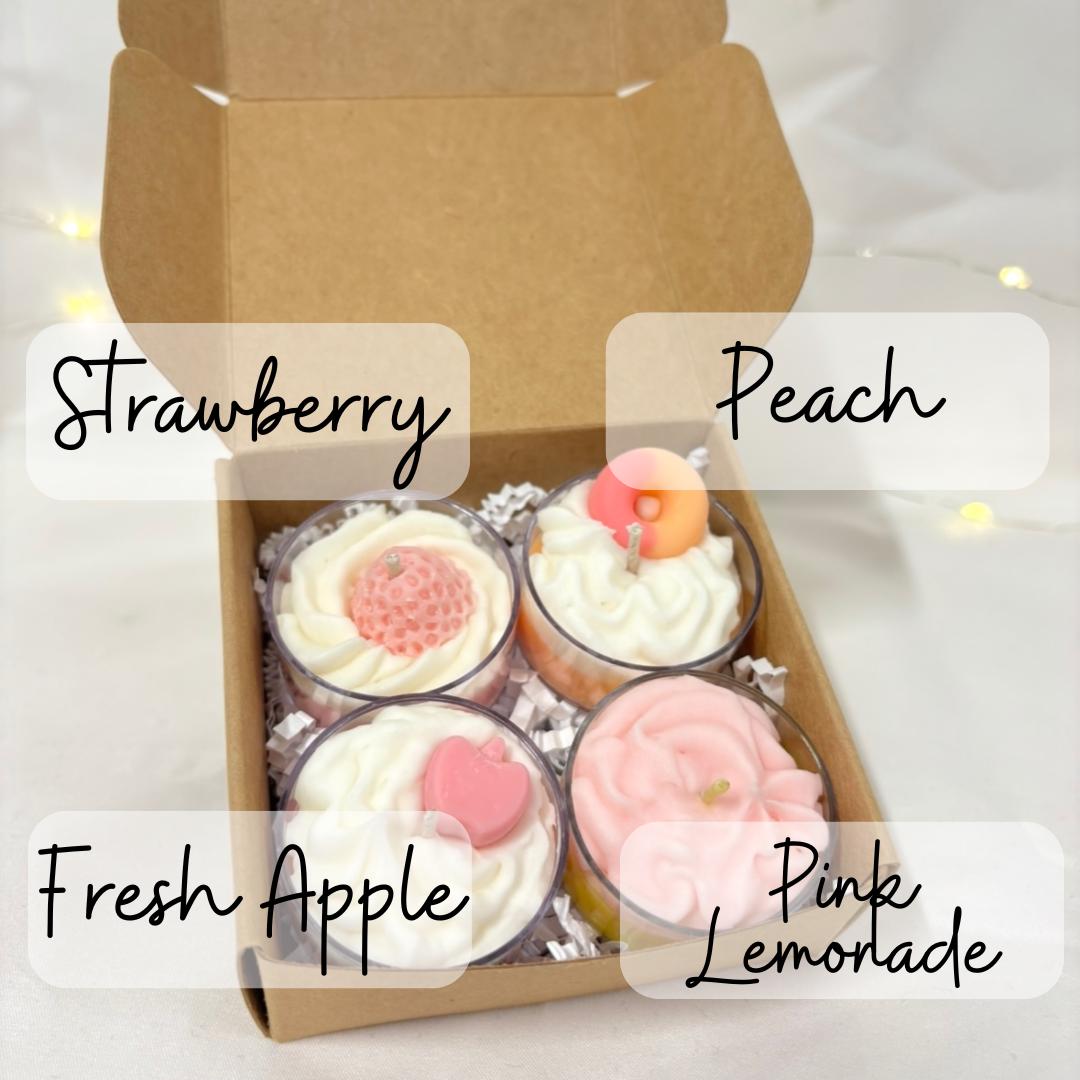 Summer Dessert Set, Fruity Tealight Candles, Mini Candles, Fruit ...