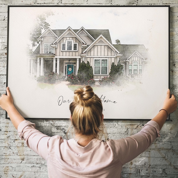 House Portrait - Etsy