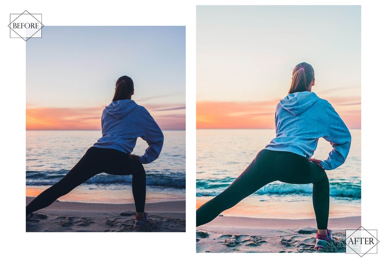 12 Photoshop Actions, Sunset Rainbow Ps Action, Golden Hour ACR Preset ...