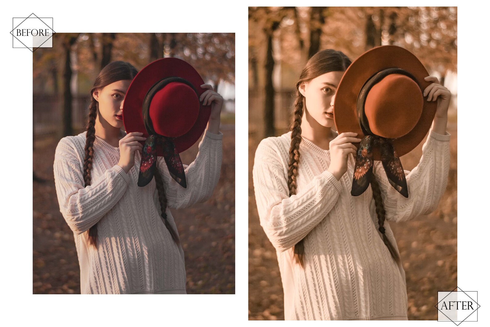 13 Popular Autumn Photoshop Actions, Orange Fall ACR Preset, Earthy Ps ...