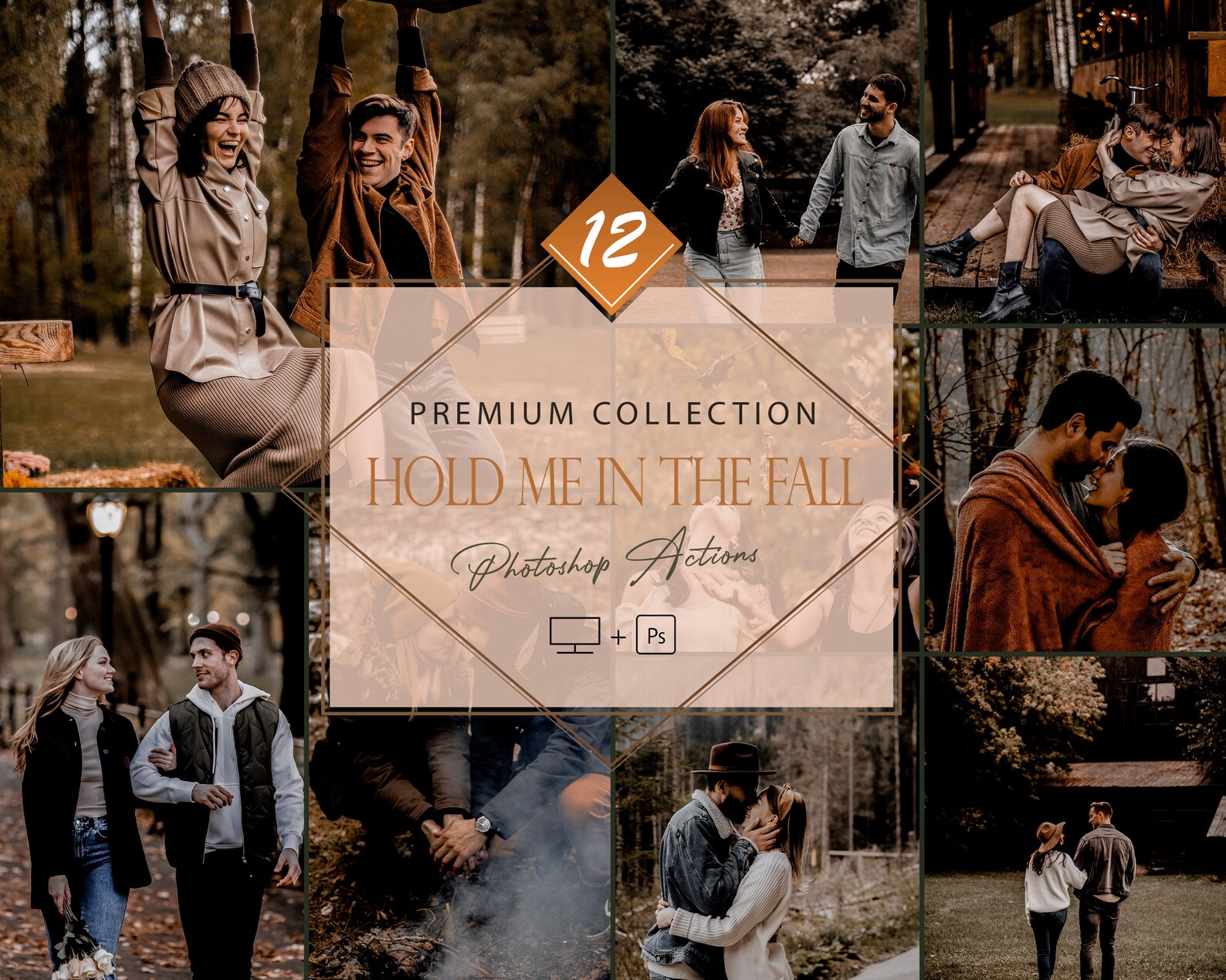12 Photoshop Actions, Hold Me in the Fall Ps Action, Autumn ACR Preset ...