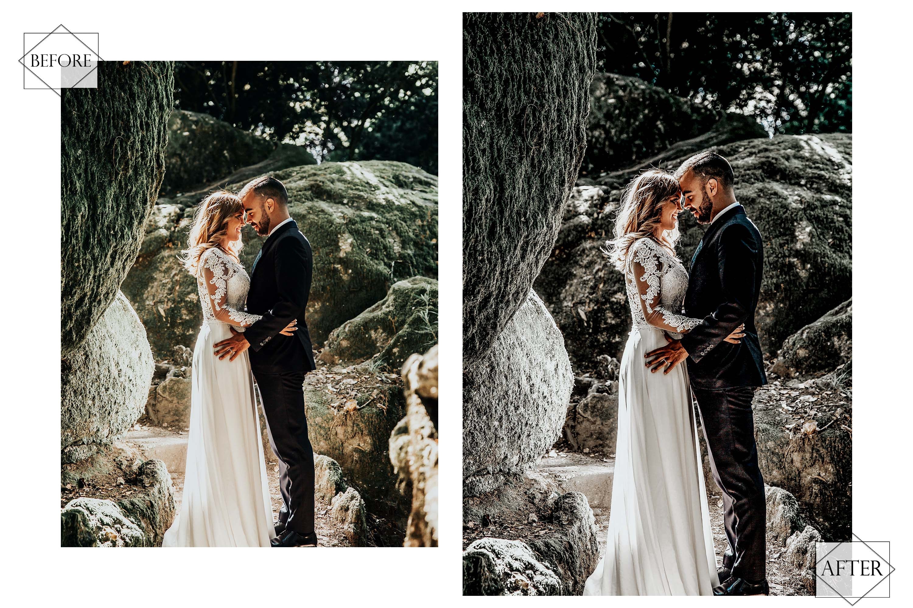 12 Simple Wedding Photoshop Action, Engagement Mobile Preset, Moody ...