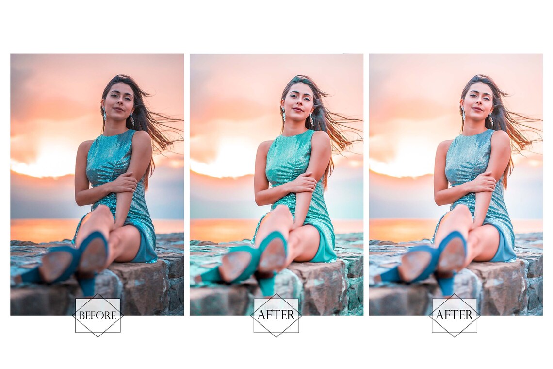 12 Photoshop Actions, Beach Sunset Ps Action, Sunrise ACR Preset ...