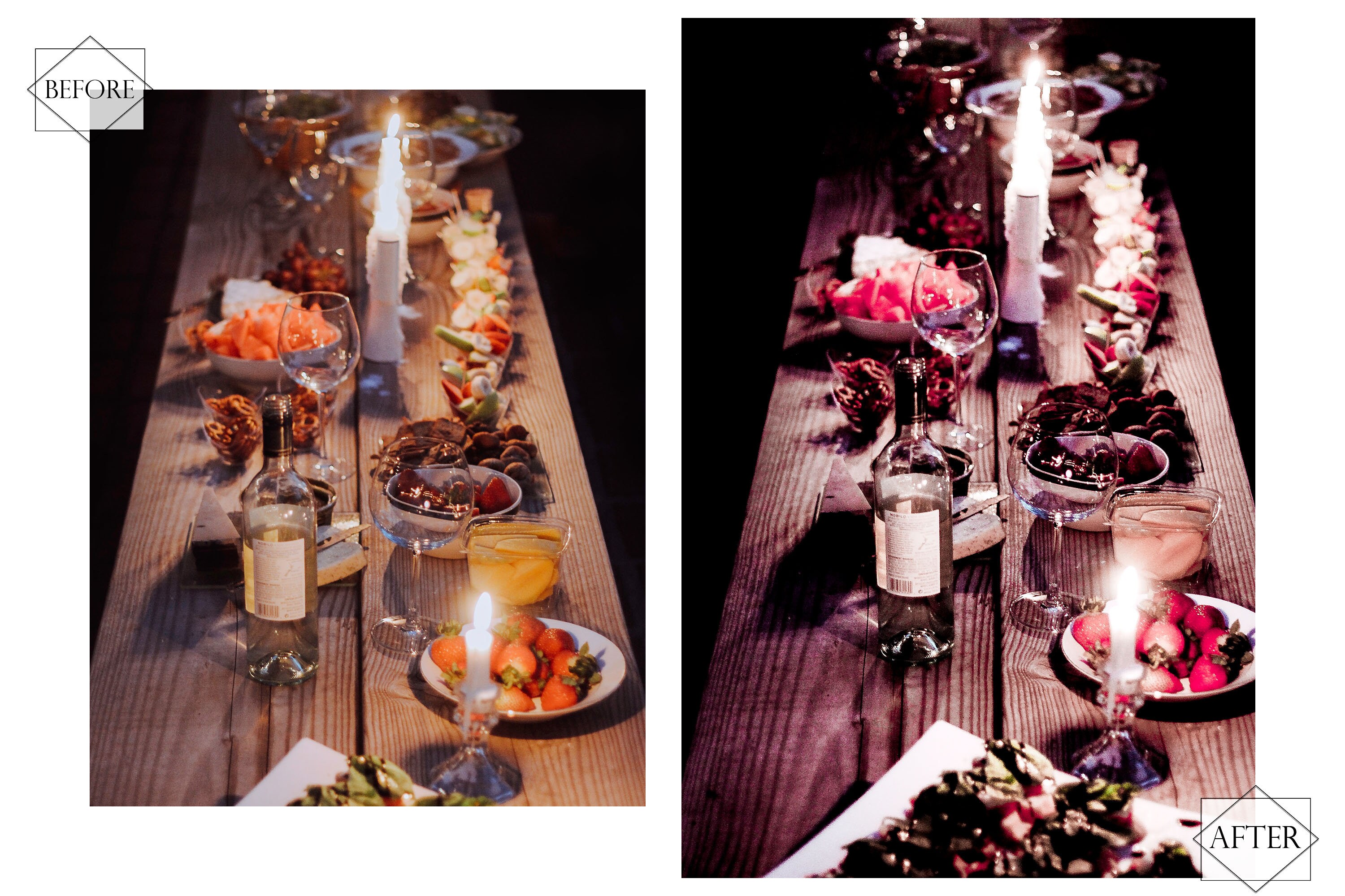 12 Simple Wedding Photoshop Action, Engagement Mobile Preset, Moody ...