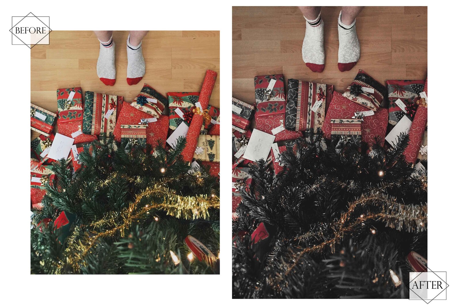 12 Jingle Bells and Pine Lightroom Presets, Christmas Preset, Red Gray ...