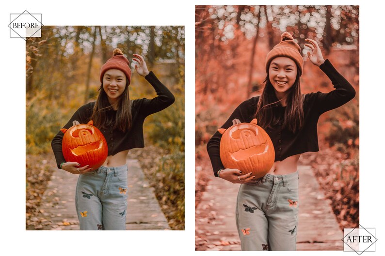 12 Autumn Fall Photoshop Actions, Dark Moody ACR Preset, Orange Ps ...