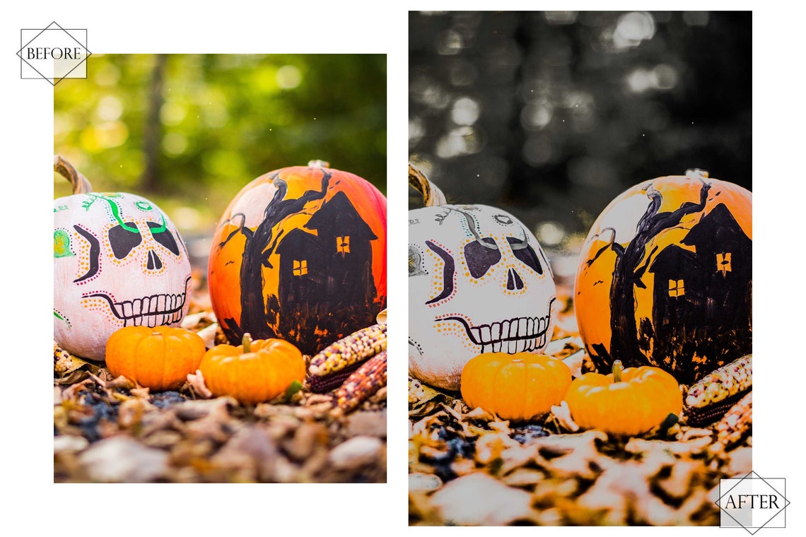 12 Halloween Mood Photoshop Actions, Dark Smooky ACR Preset, Moody ...