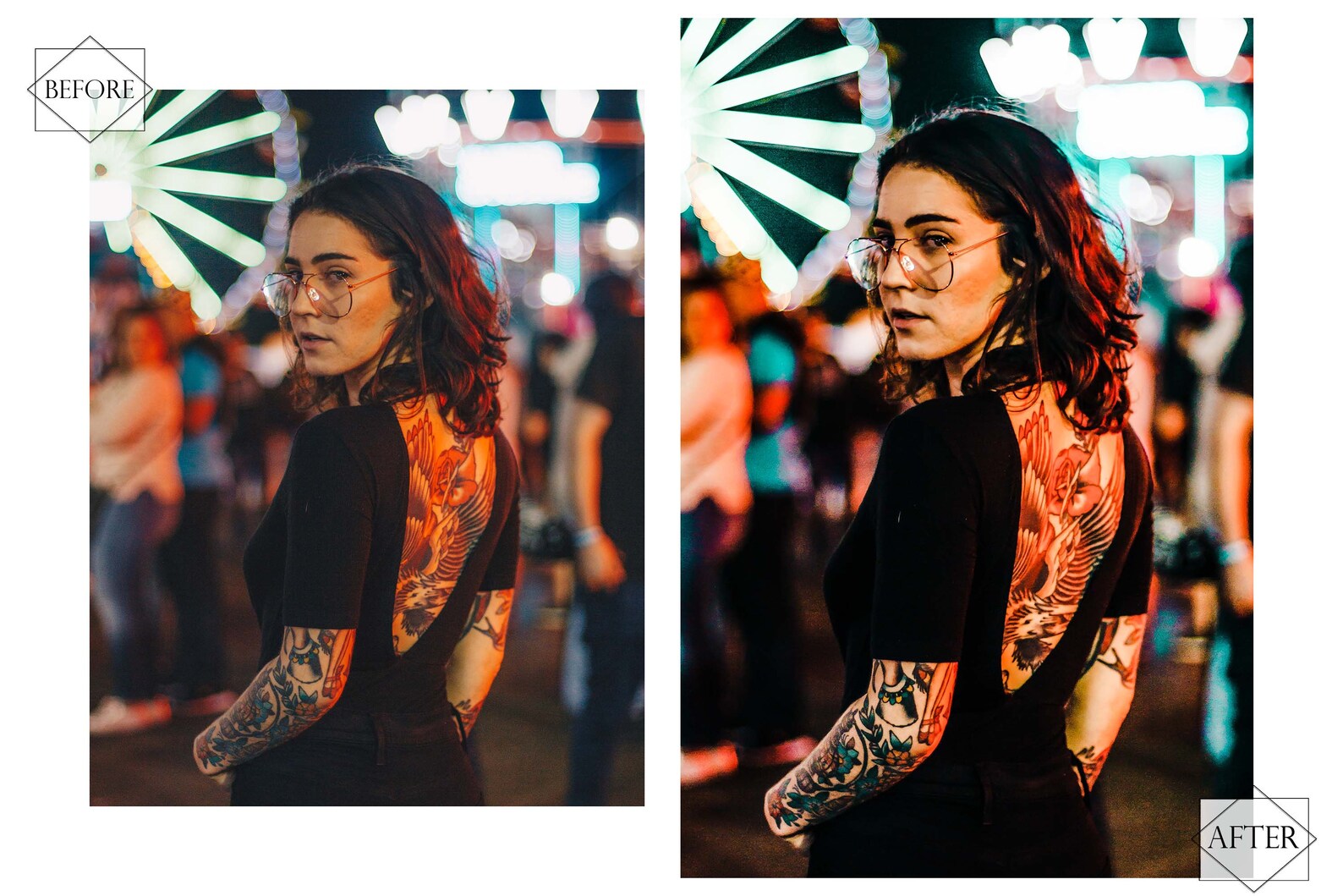 16 Shiny Night Lightroom Presets, Moody Preset, Street Desktop LR ...