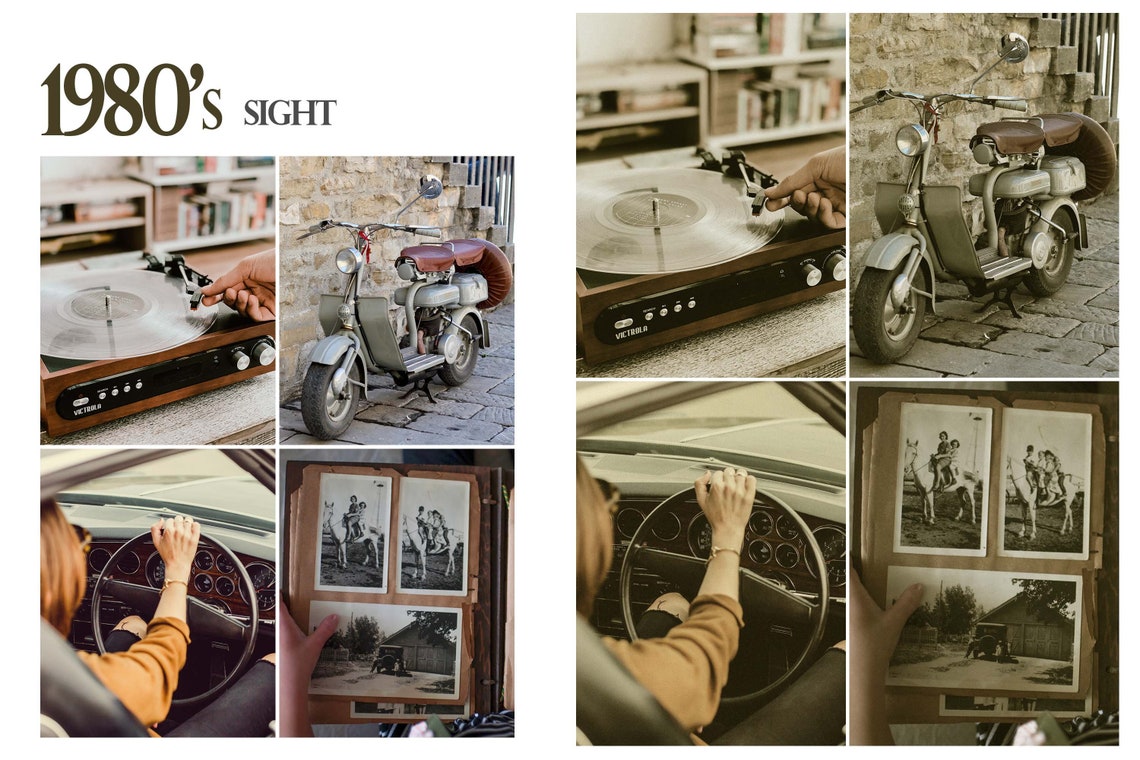 12 Time Travel Photoshop Actions, Vintage ACR Preset, Retro Ps Filter ...