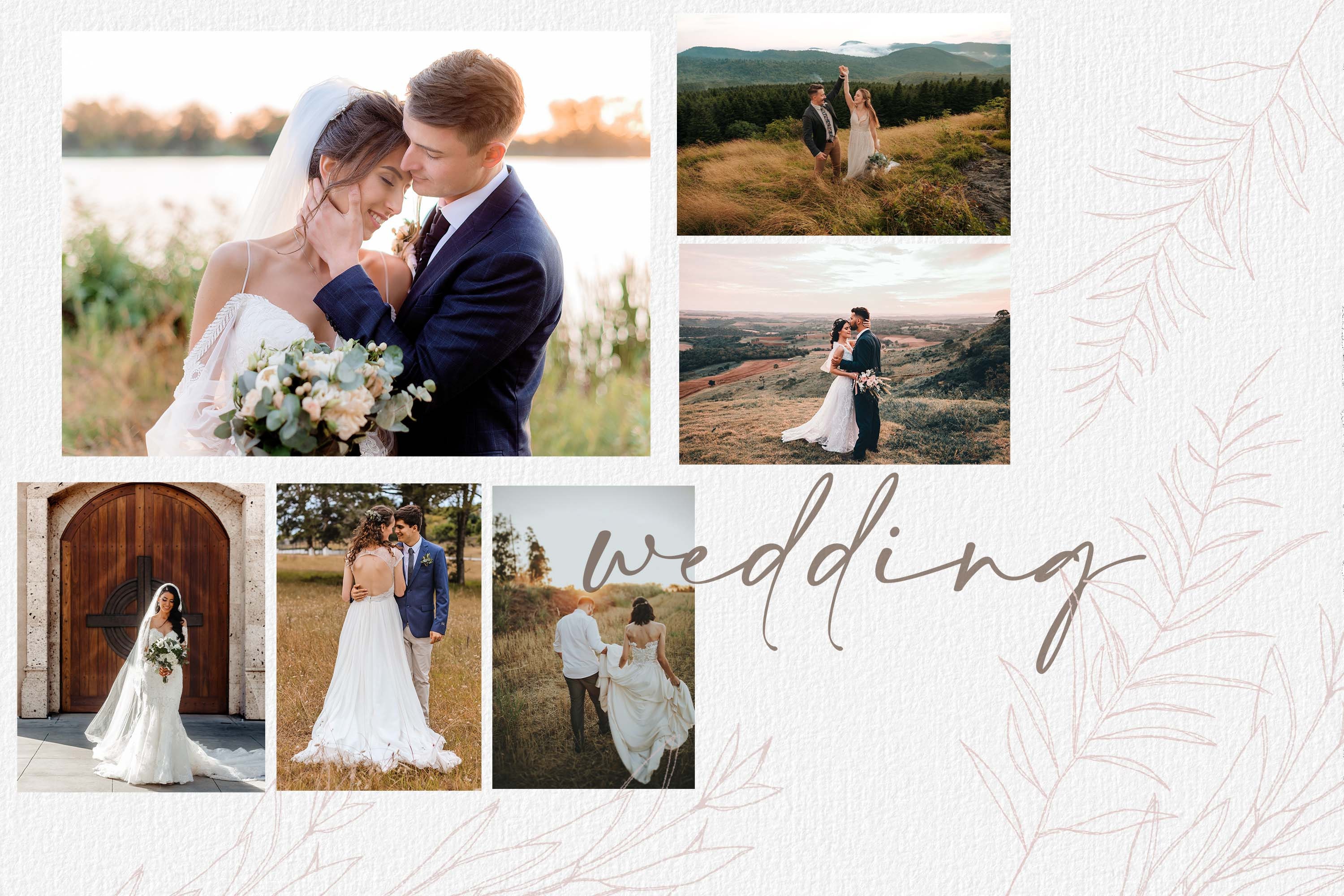 12 Wedding Moment Photoshop Actions, Rustic ACR Preset, Golden Hour Ps ...
