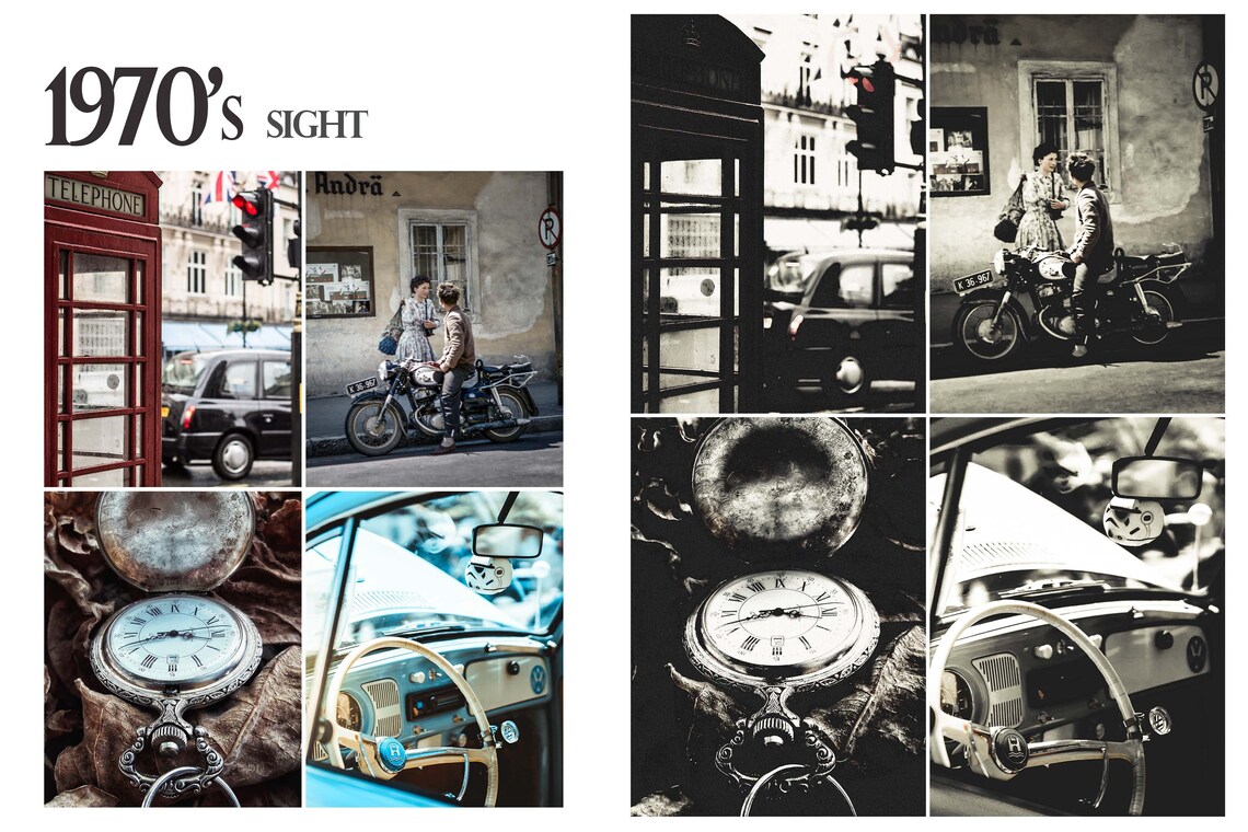 12 Time Travel Photoshop Actions, Vintage ACR Preset, Retro Ps Filter ...