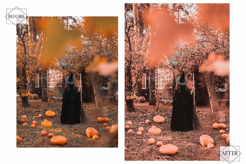 12 Autumn Fall Photoshop Actions, Dark Moody ACR Preset, Orange Ps ...
