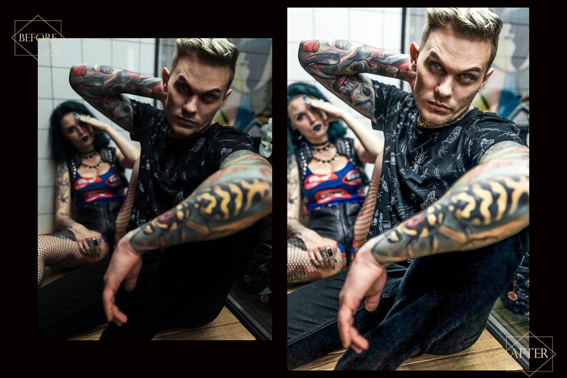12 Tattoo Photoshop Actions, Soft Retouch ACR Preset, Atractive Body ...