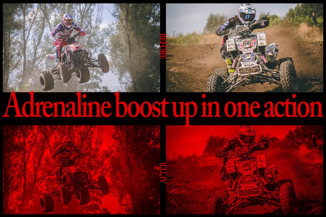 12 Red Light Photoshop Actions, Redish Color ACR Preset, Love Filter ...