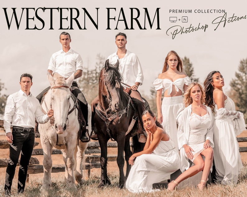 20 Western Farm Photoshop Actions Rural ACR Preset Rustic - Etsy