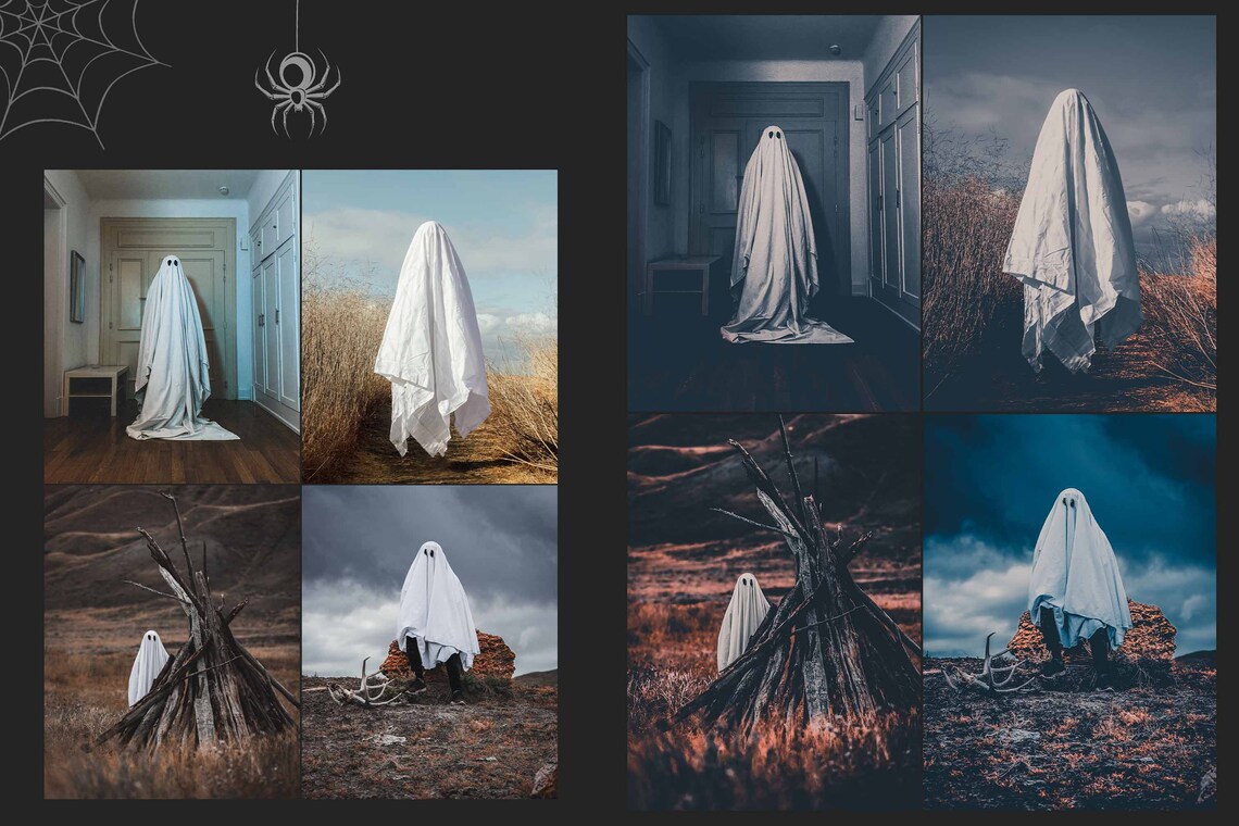 12 Horrorween Photoshop Actions, Moody Halloween ACR Preset, Dark ...