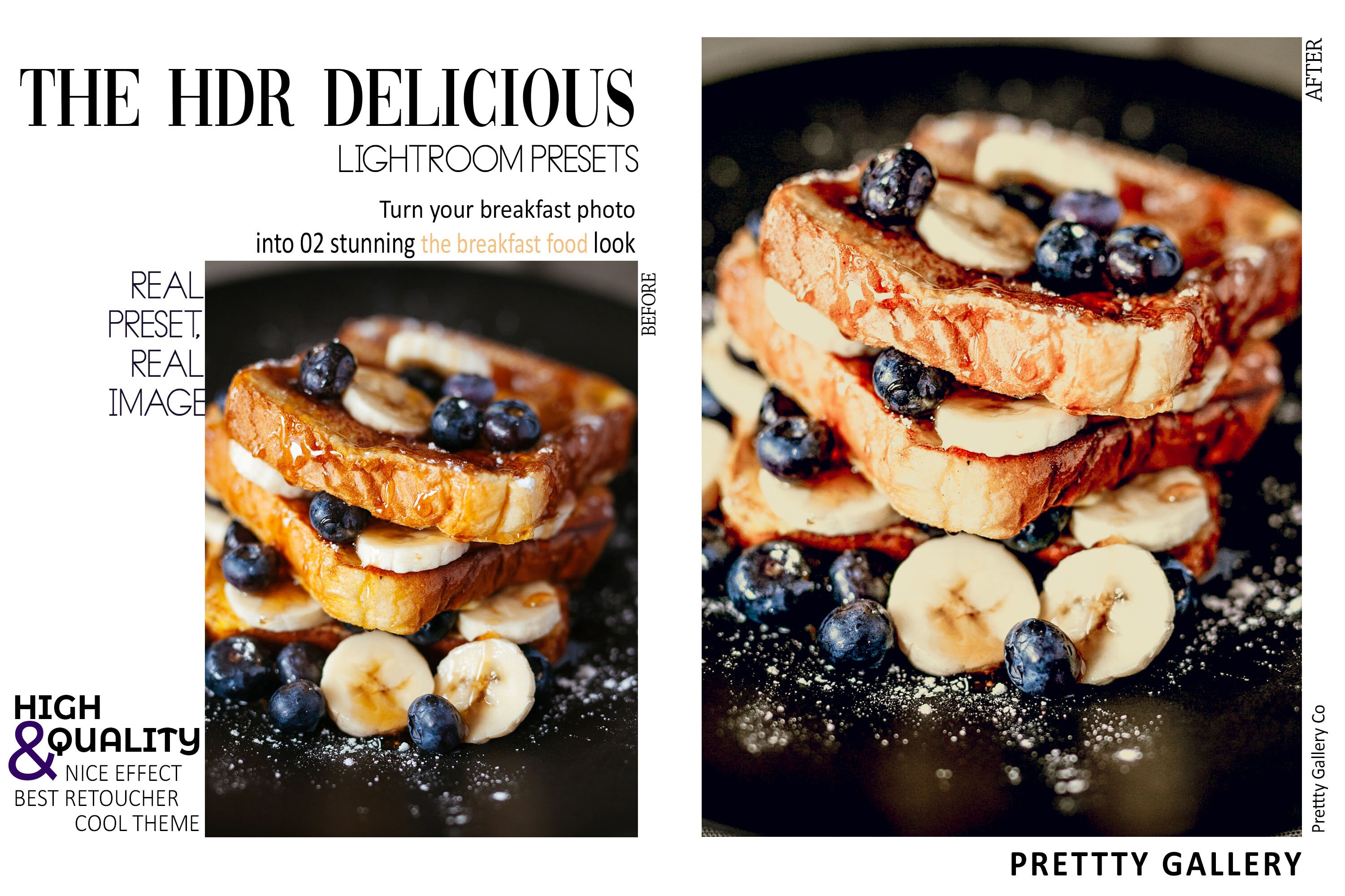 16 HDR Delicious Photoshop Action, Food ACR Preset, Moody Edible ...