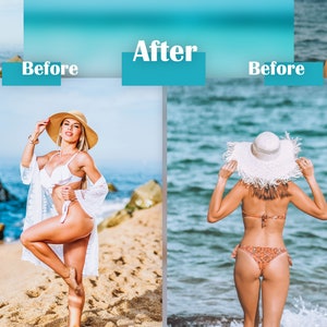 12 Photoshop Actions Beach Vibes Ps Action Summer ACR - Etsy