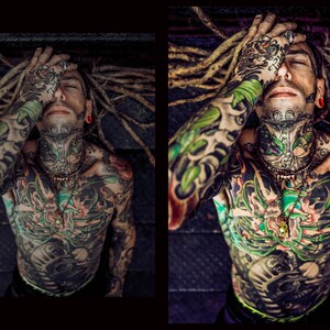 12 Tattoo Photoshop Actions, Soft Retouch ACR Preset, Atractive Body ...