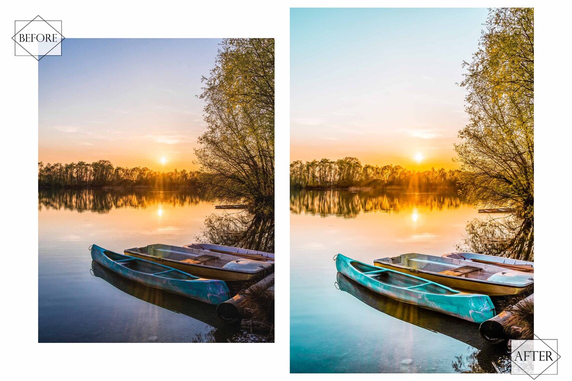 12 Photoshop Actions, Beach Sunset Ps Action, Sunrise ACR Preset ...