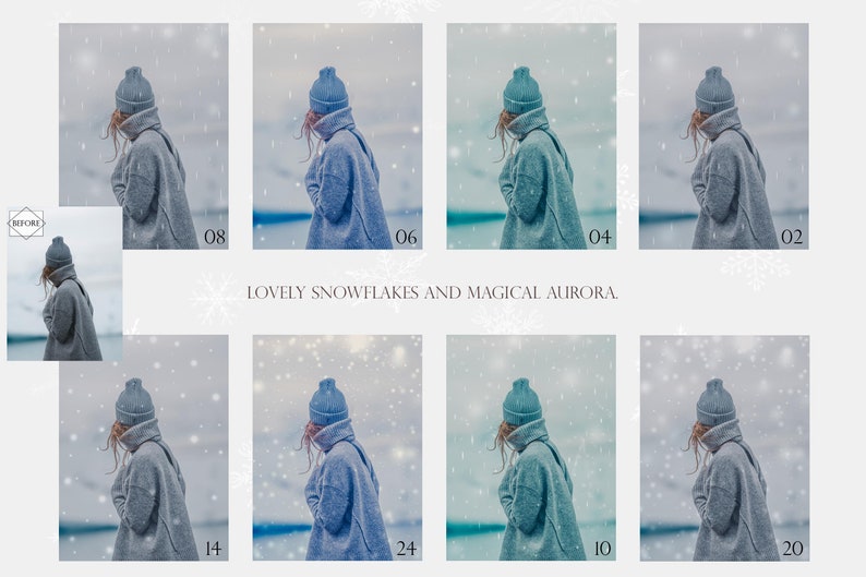 24 Snowfall Photoshop Actions, Winter ACR Preset, Snow Overlay Ps ...