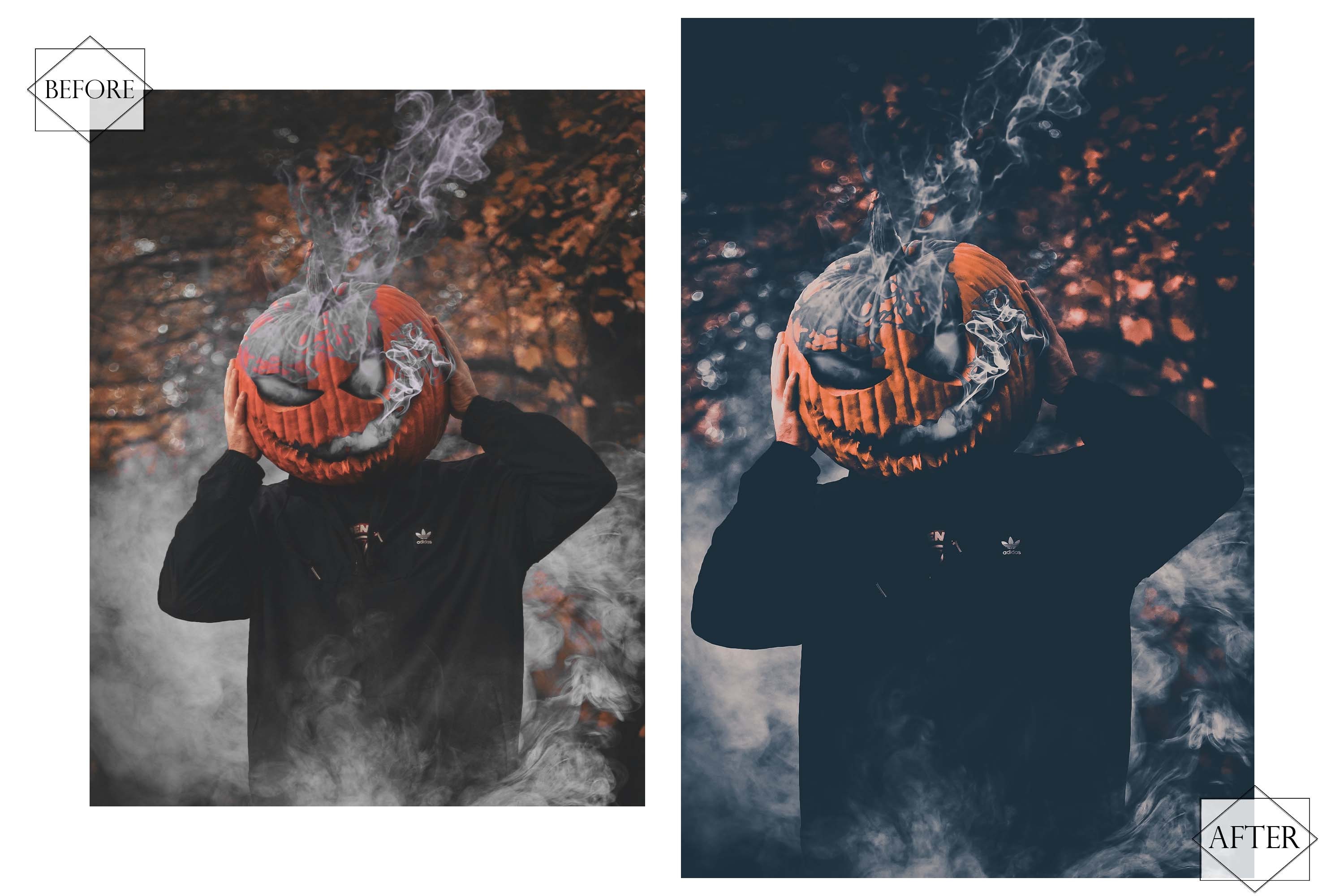 12 Horrorween Photoshop Actions, Moody Halloween ACR Preset, Dark ...
