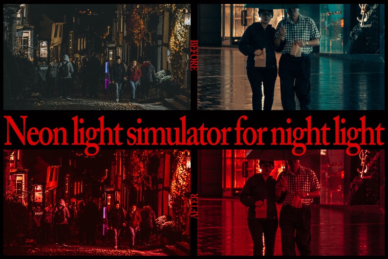 12 Red Light Photoshop Actions, Redish Color ACR Preset, Love Filter ...