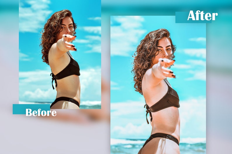 12 Photoshop Actions Beach Vibes Ps Action Summer ACR - Etsy